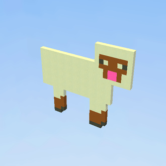 Minecraft Sheep Statue