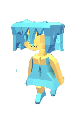 Girl in blue - KoGaMa - Play, Create And Share Multiplayer Games