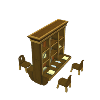 Bookshelf + Chairs - KoGaMa - Play, Create And Share Multiplayer Games