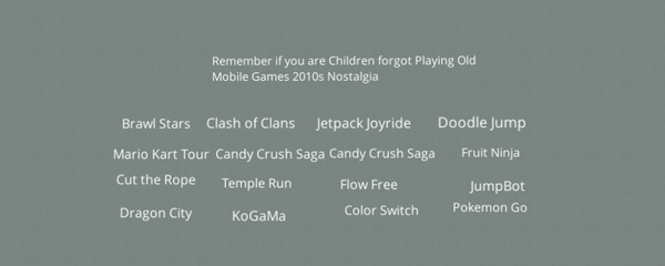 Mobile Games Then Vs Now