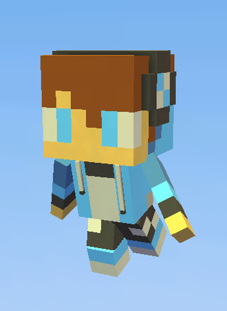 Blue Hoodie Boy MINECRAFT