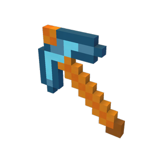 Minecraft Diamond Pickaxe Transparent