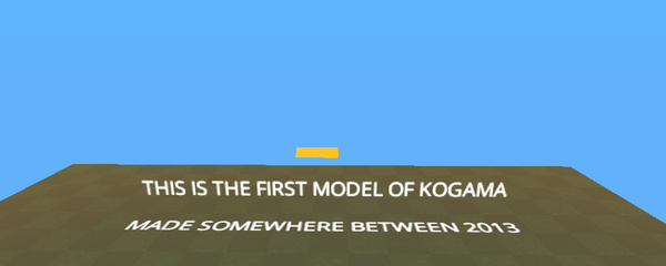 first kogama model