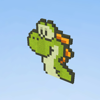 Pixel Art Minecraft Yoshi