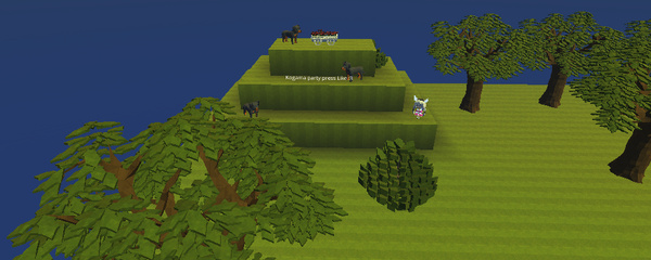 Kogama Party press like