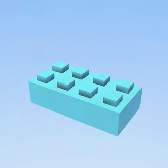 cyan lego brick - KoGaMa - Play, Create And Share Multiplayer Games
