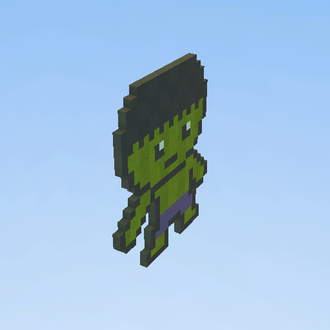 Minecraft Pixel Art Hulk