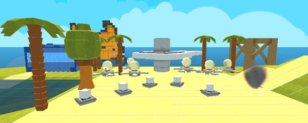 Beach Game with oculus