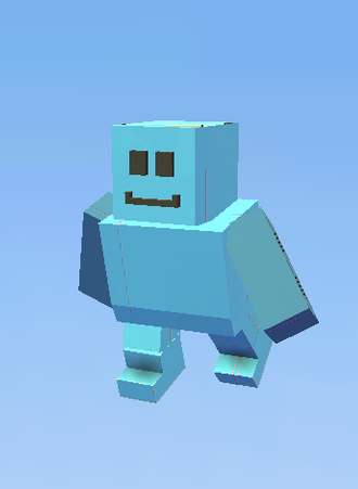 Happy Blue Man - KoGaMa - Play, Create And Share Multiplayer Games